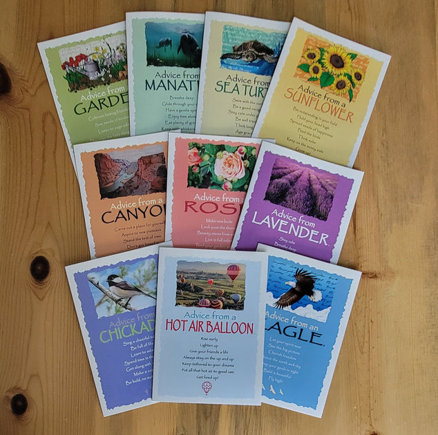 Pastel Rainbow - 10 Greeting Card Bundle – Advice For Life