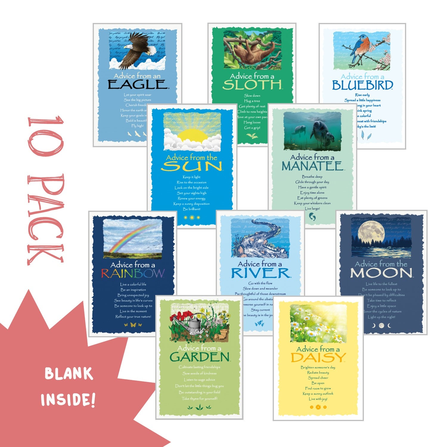 Inspirational Bookmarks & Greeting Cards – Advice For Life