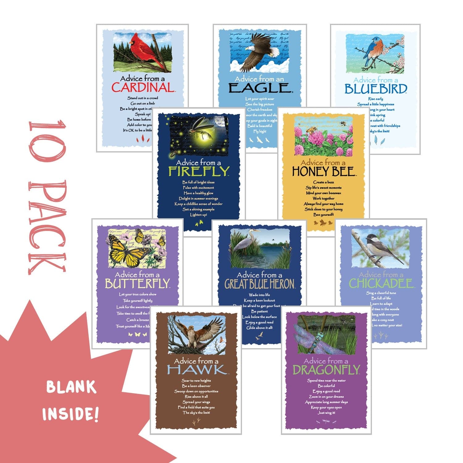 Inspirational Bookmarks & Greeting Cards – Advice For Life