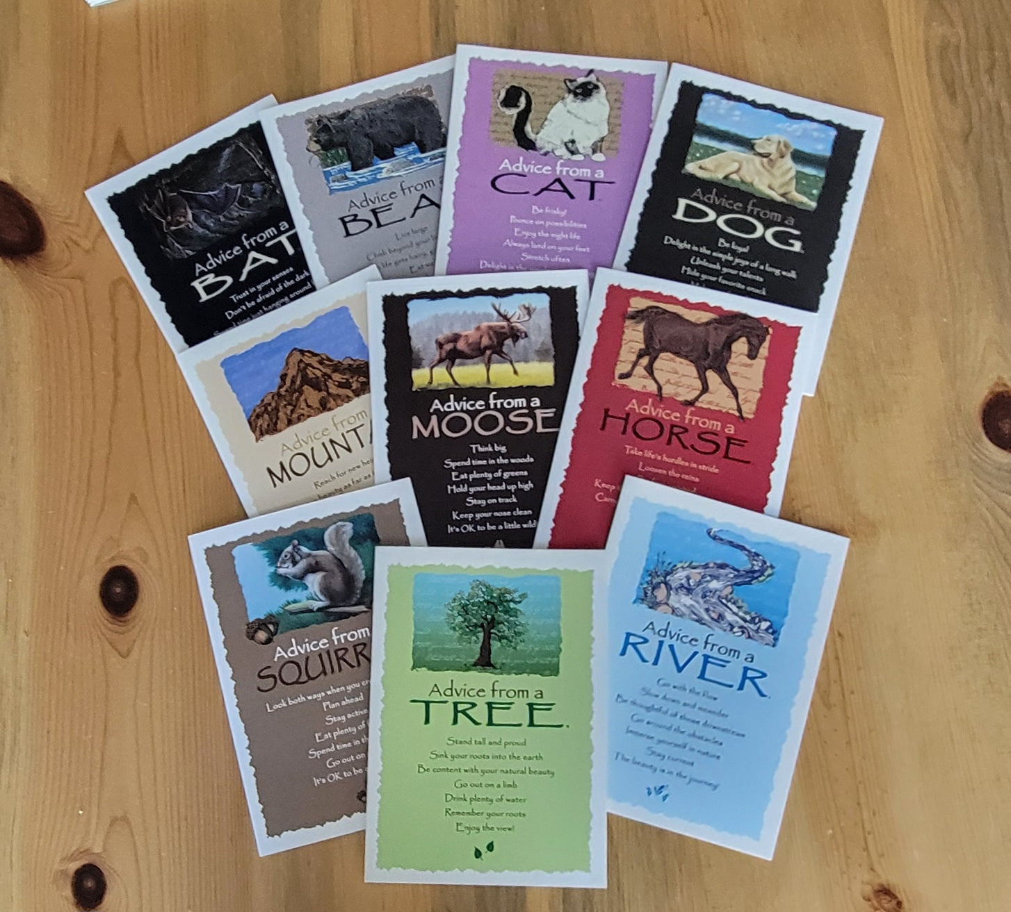 Inspirational Bookmarks & Greeting Cards – Advice For Life