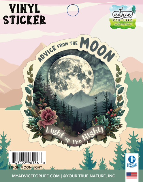 Sticker - Moon - Light up the Night_Gallery Collection_3x3.75 – Advice ...