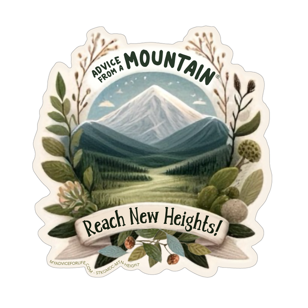 Sticker - Mini Die Cut -Mountain - Reach new Heights_Gallery Collection ...
