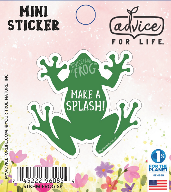 Sticker - Frog_Classic Design_2x2.5 – Advice For Life