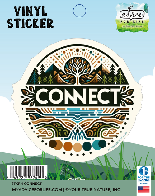 Sticker - Connect_Be Positive Collection _3x3.75 – Advice For Life