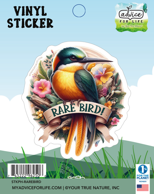 Sticker - Rare Bird_Be Positive Collection _3x3.75 – Advice For Life