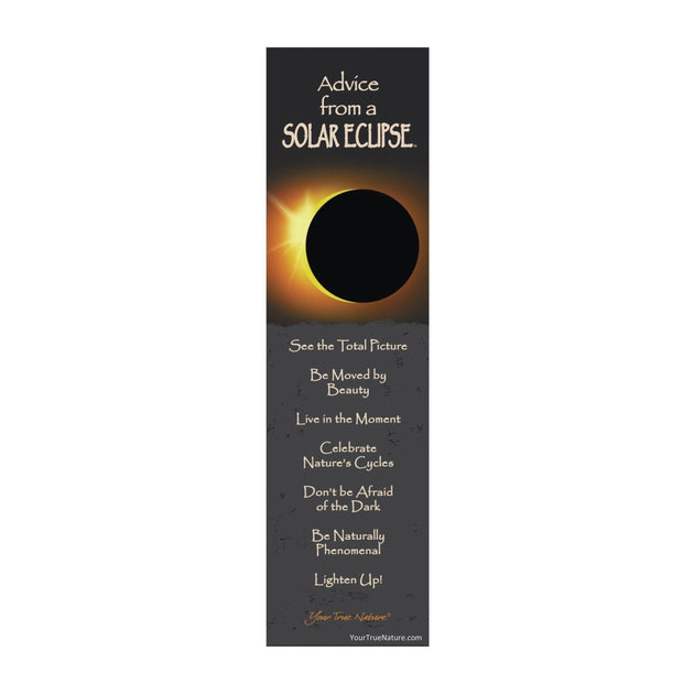 Advice from the Solar Eclipse Laminated Bookmark – Advice For Life