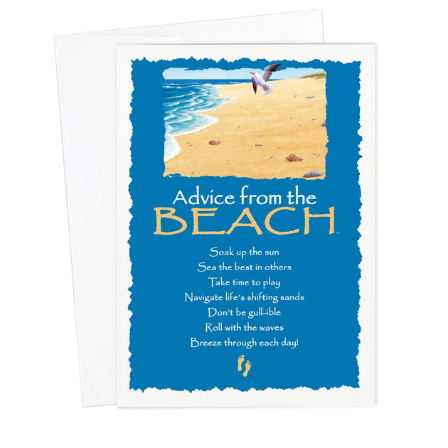 Advice from a Beach Greeting Card – Advice For Life