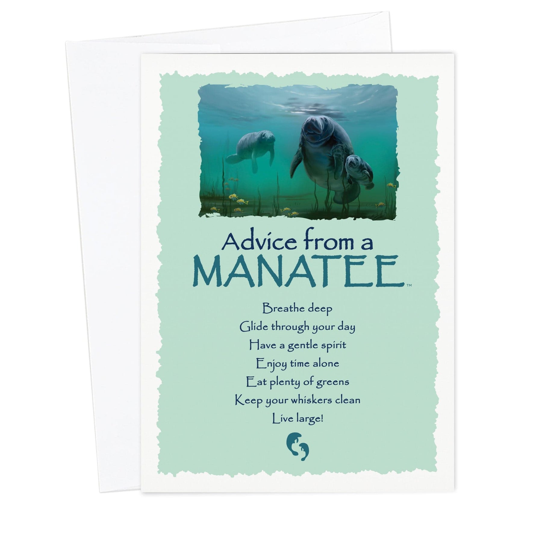 Advice from a Manatee Greeting Card – Advice For Life