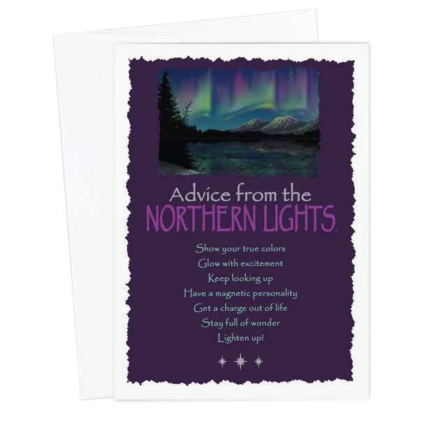 Advice from the Northern Lights Greeting Card – Advice For Life