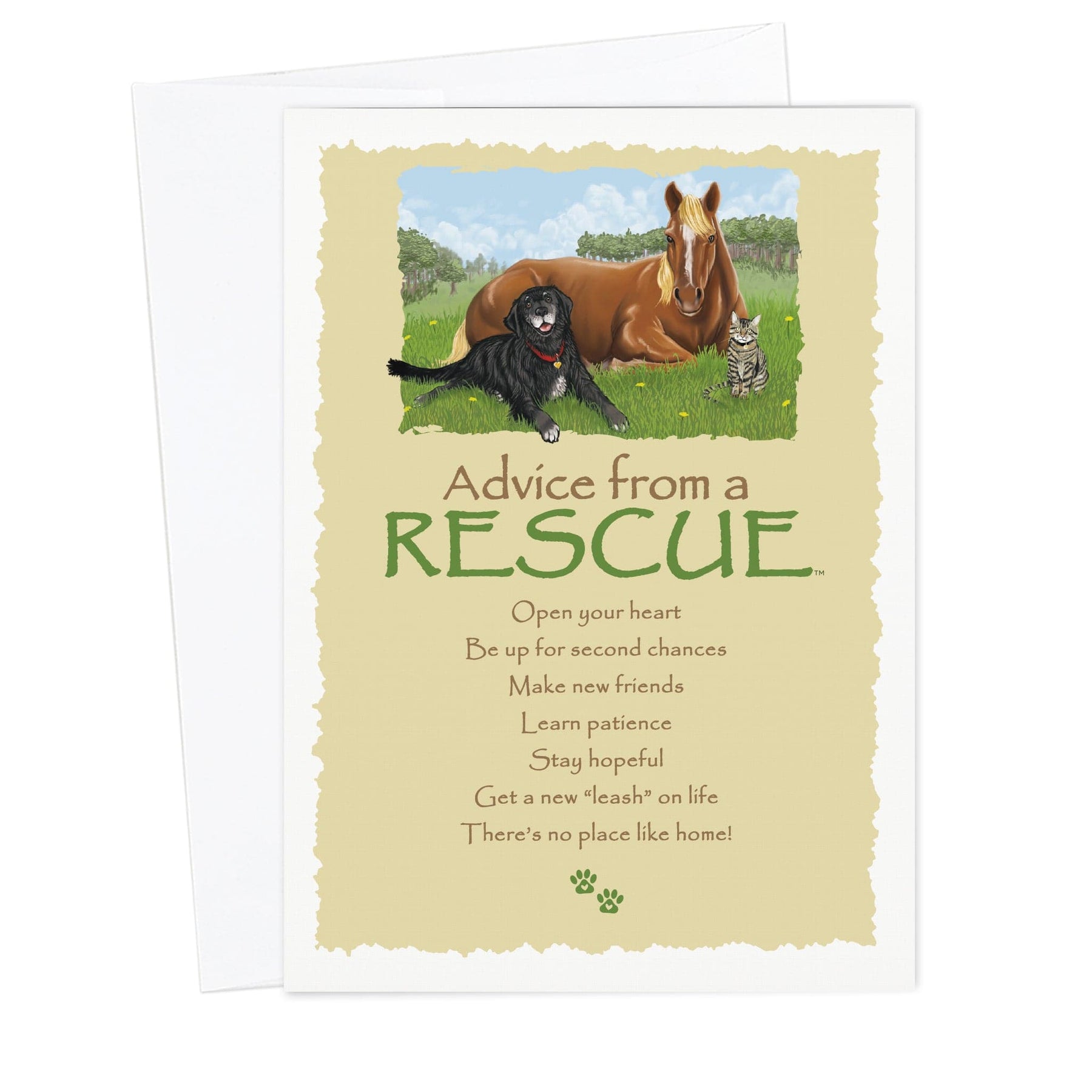 Advice from a Rescue Greeting Card – Advice For Life