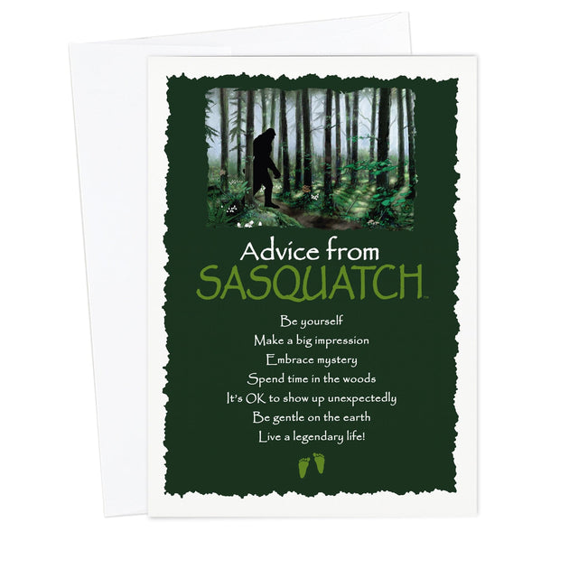 Greeting Card : Advice from Sasquatch – Advice For Life