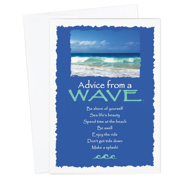 Advice from a Wave Greeting Card – Advice For Life
