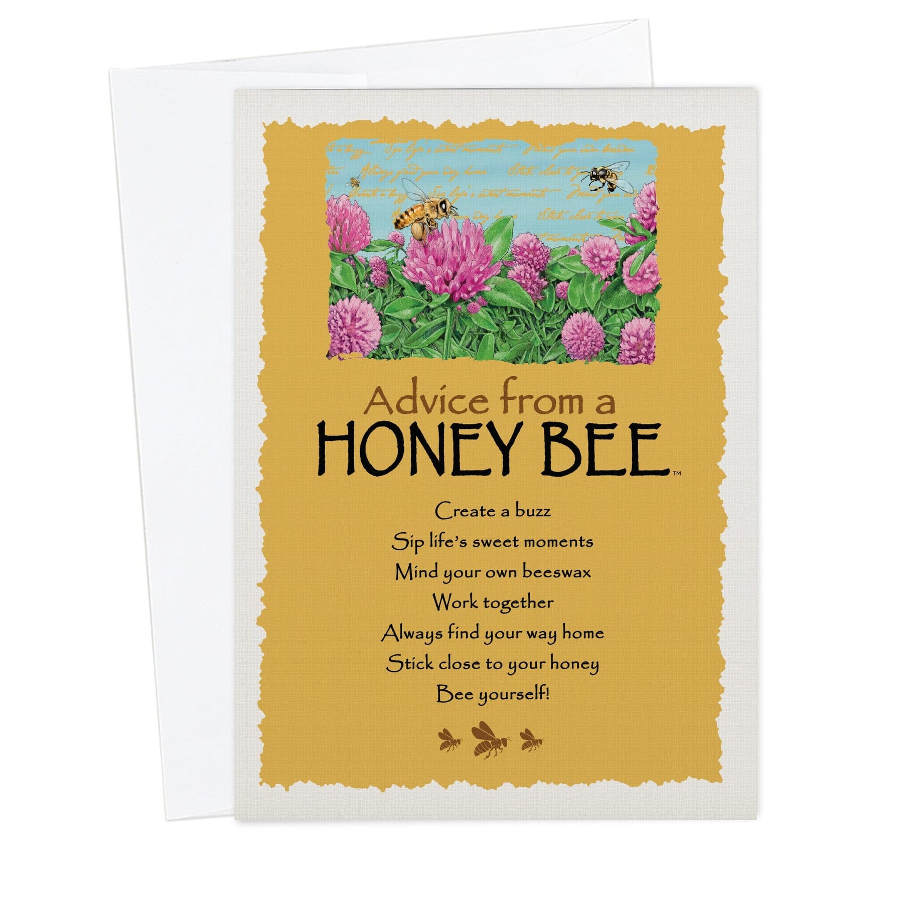 Advice from a Honey Bee Greeting Card – Advice For Life