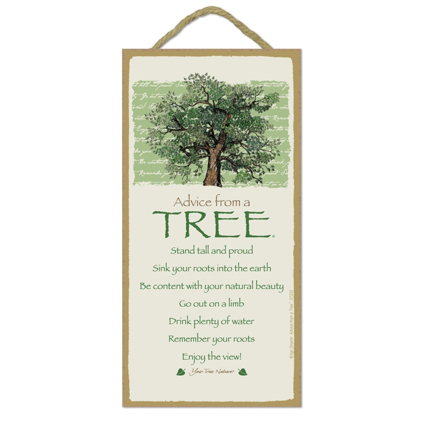 Advice from a Tree Wooden Sign – Advice For Life