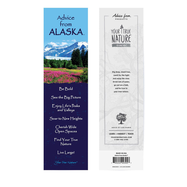 Advice from Alaska Laminated Bookmark – Advice For Life