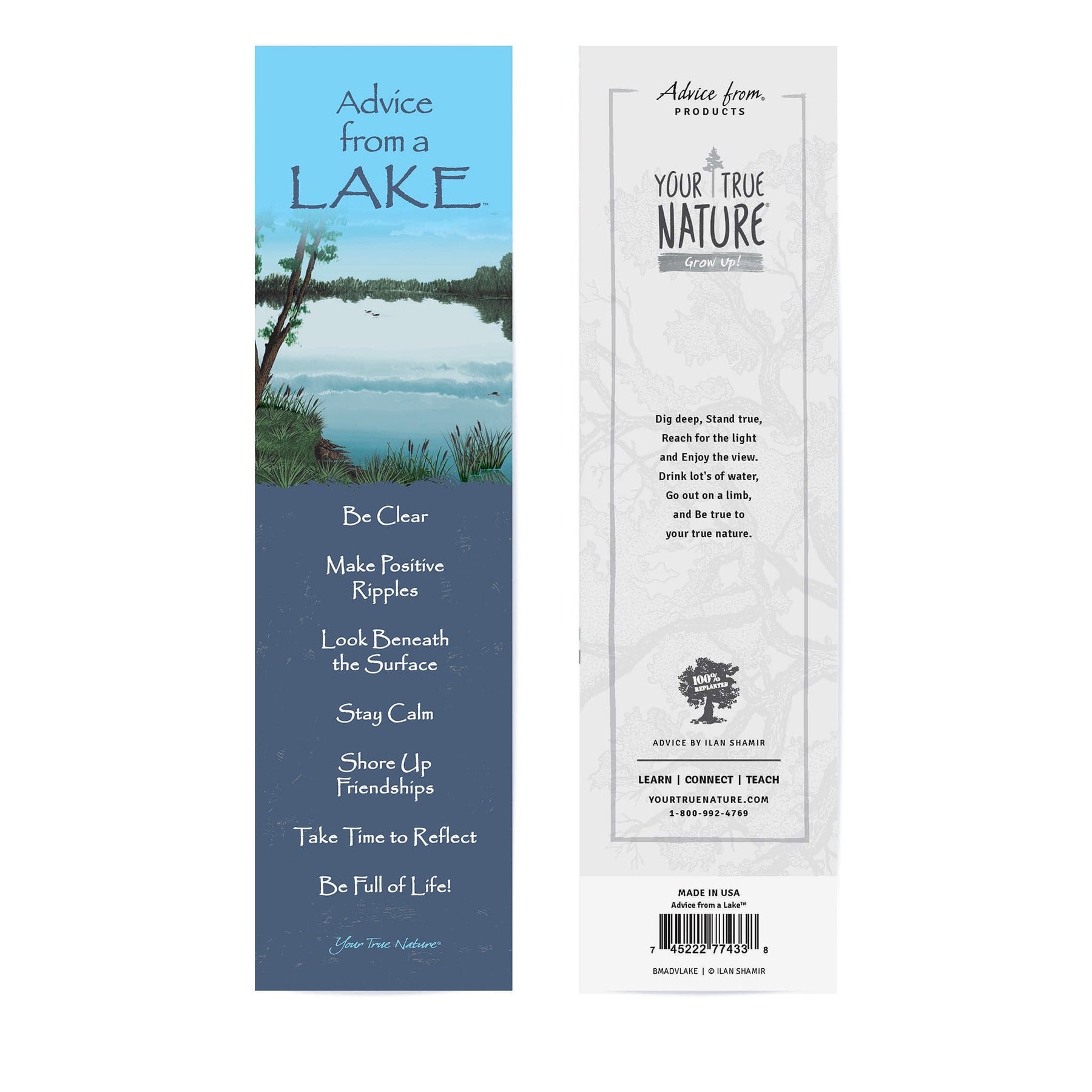 Bookmark : Advice from a Lake – Advice For Life