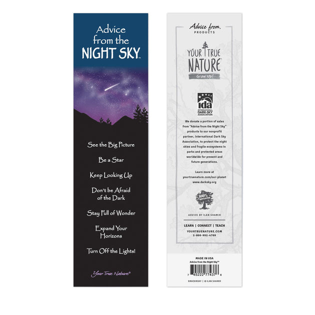 Advice from the Night Sky Laminated Bookmark – Advice For Life