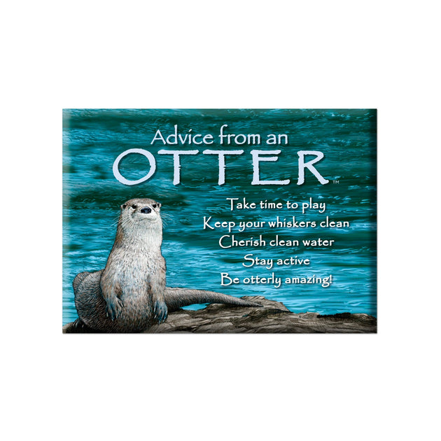 Advice from an Otter Jumbo Magnet – Advice For Life