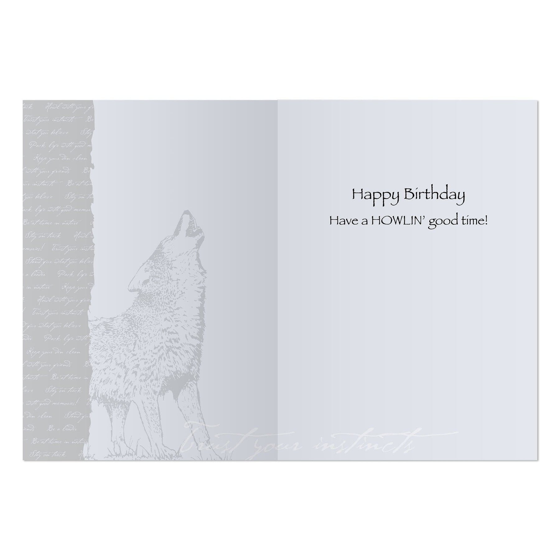 Advice from a Wolf Birthday Card – Advice For Life